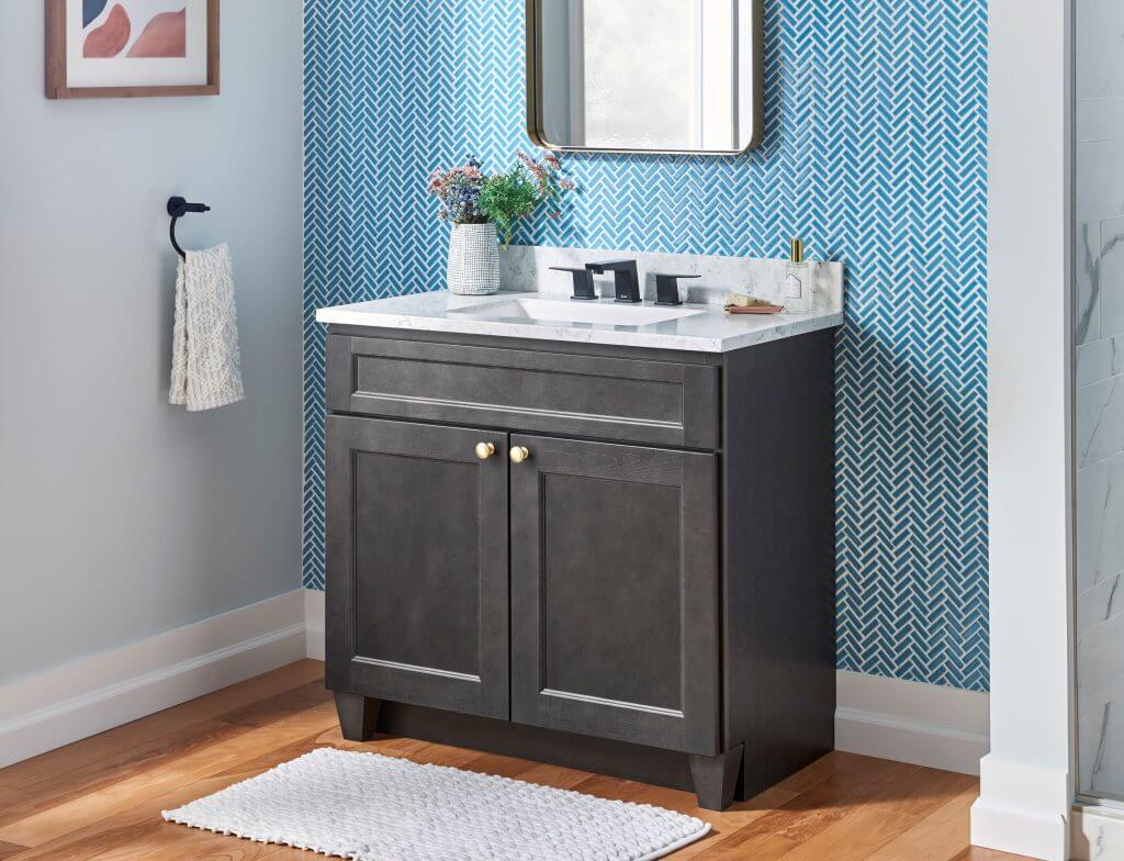 York - Grey Stain | Assembled Kitchen Cabinets | Quick Ship Kitchens