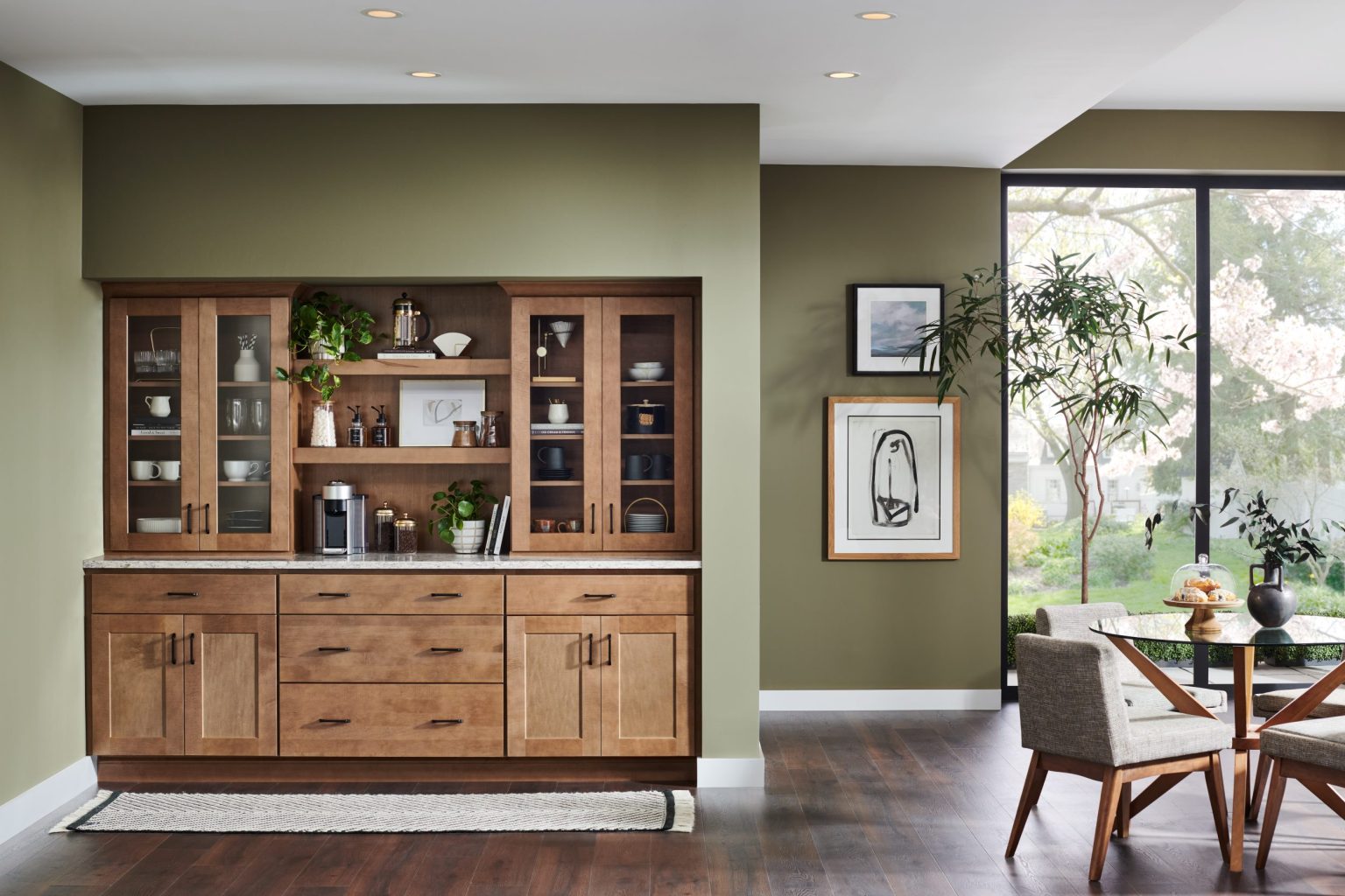 Dartmouth - Hazelnut Stain | Assembled Kitchen Cabinets | Quick Ship ...