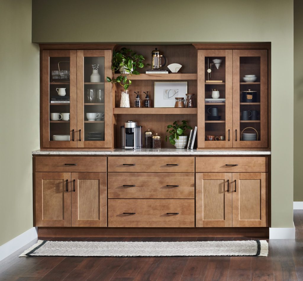 Dartmouth - Hazelnut Stain | Assembled Kitchen Cabinets | Quick Ship ...