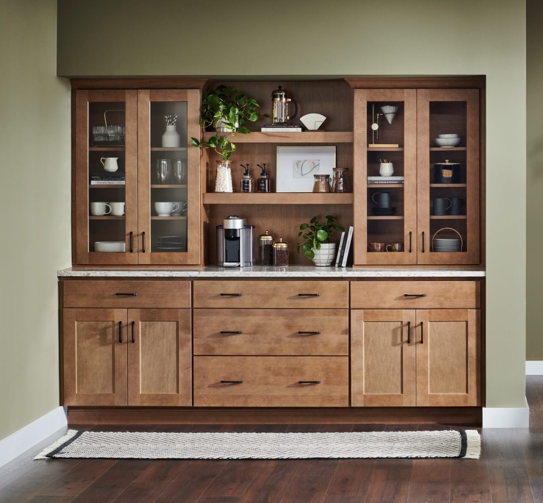 Dartmouth - Hazelnut Stain | Assembled Kitchen Cabinets | Quick Ship ...