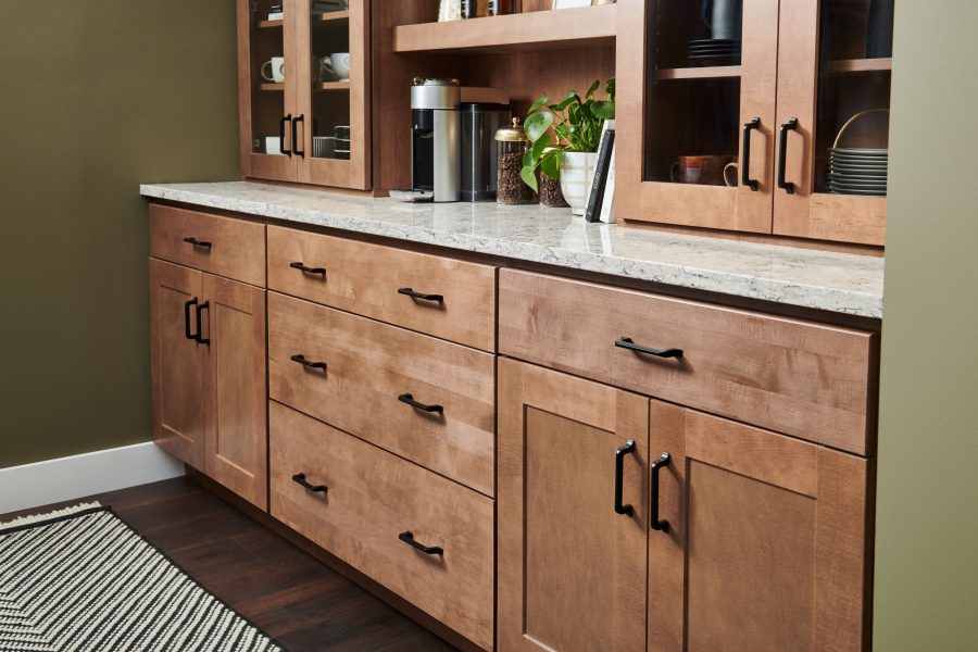 Dartmouth - Hazelnut Stain | Assembled Kitchen Cabinets | Quick Ship ...