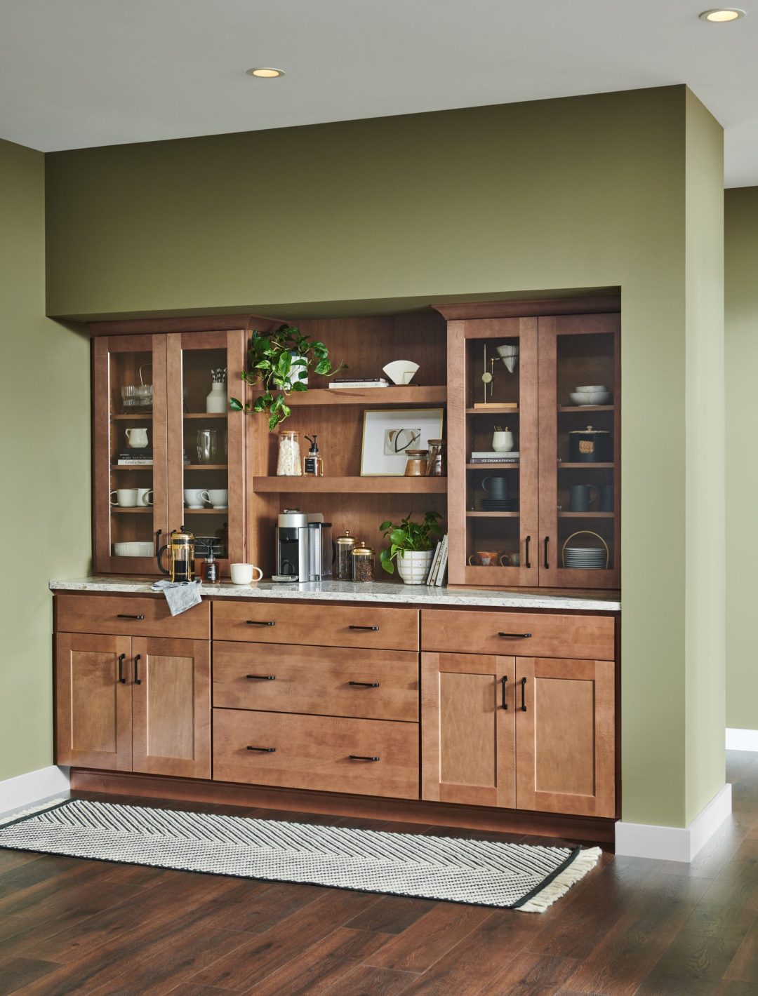 Dartmouth - Hazelnut Stain | Assembled Kitchen Cabinets | Quick Ship ...