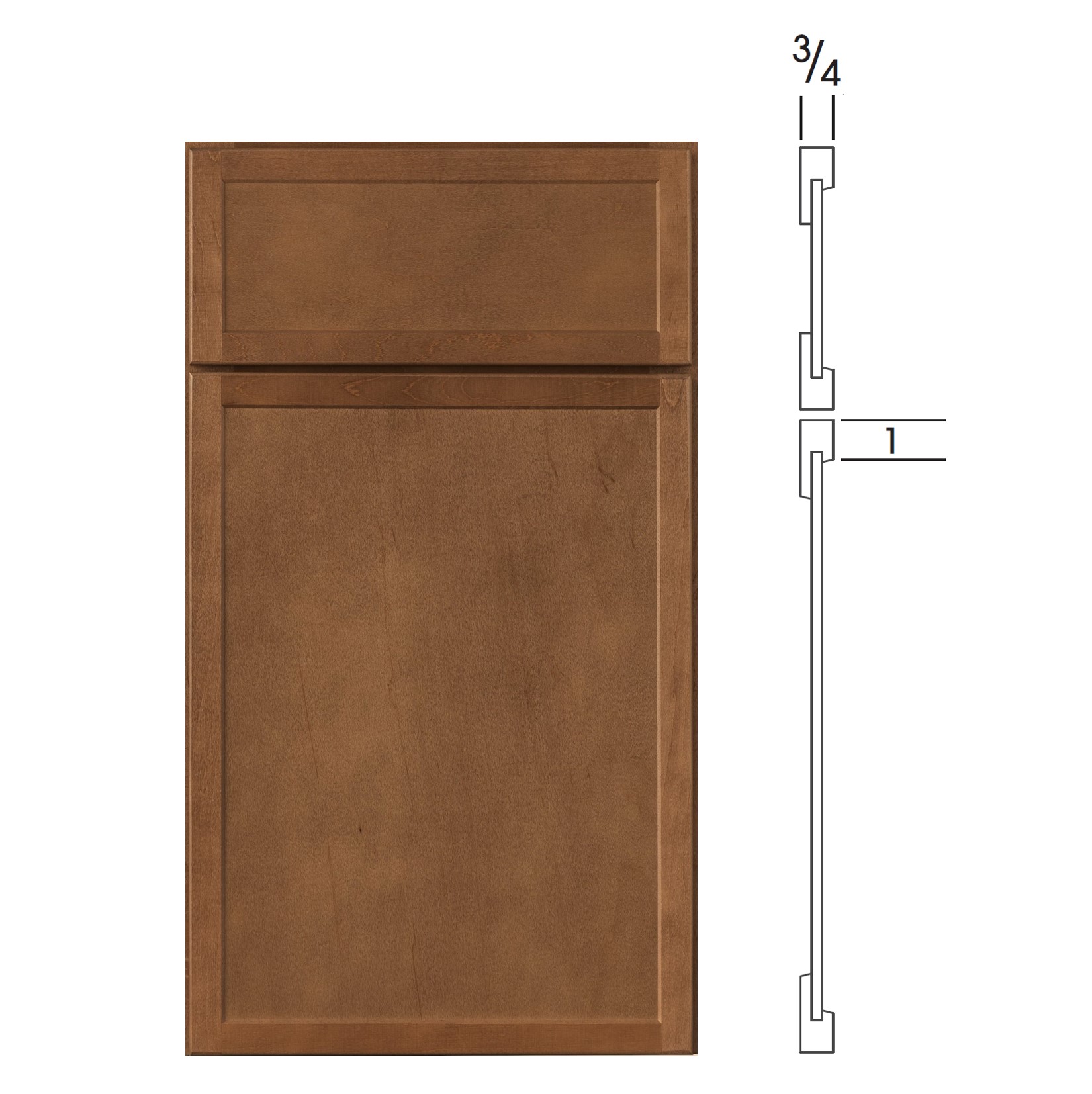 Waverly - Hazelnut Stain | Assembled Kitchen Cabinets | Quick Ship Kitchens