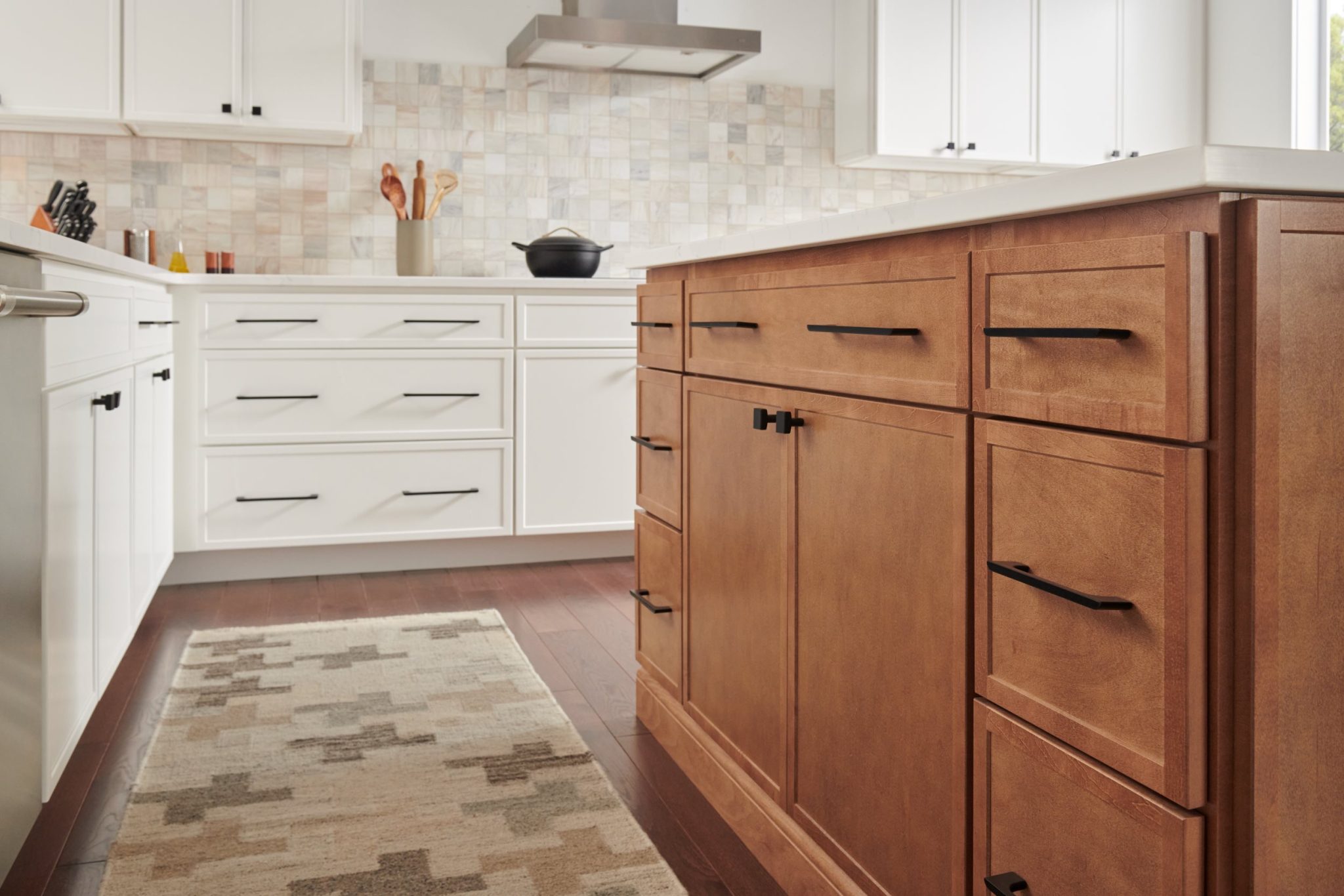 Waverly - Hazelnut Stain | Assembled Kitchen Cabinets | Quick Ship Kitchens