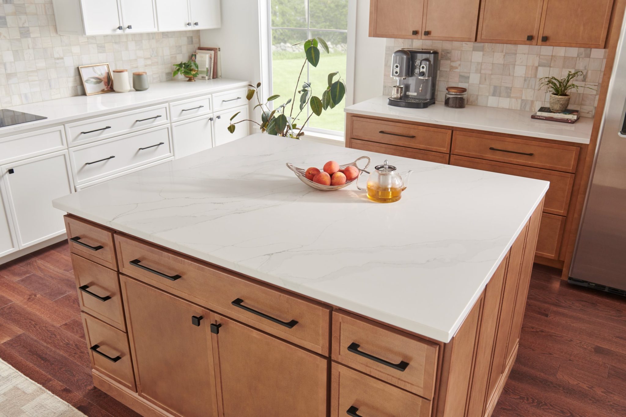Waverly - Hazelnut Stain | Assembled Kitchen Cabinets | Quick Ship Kitchens