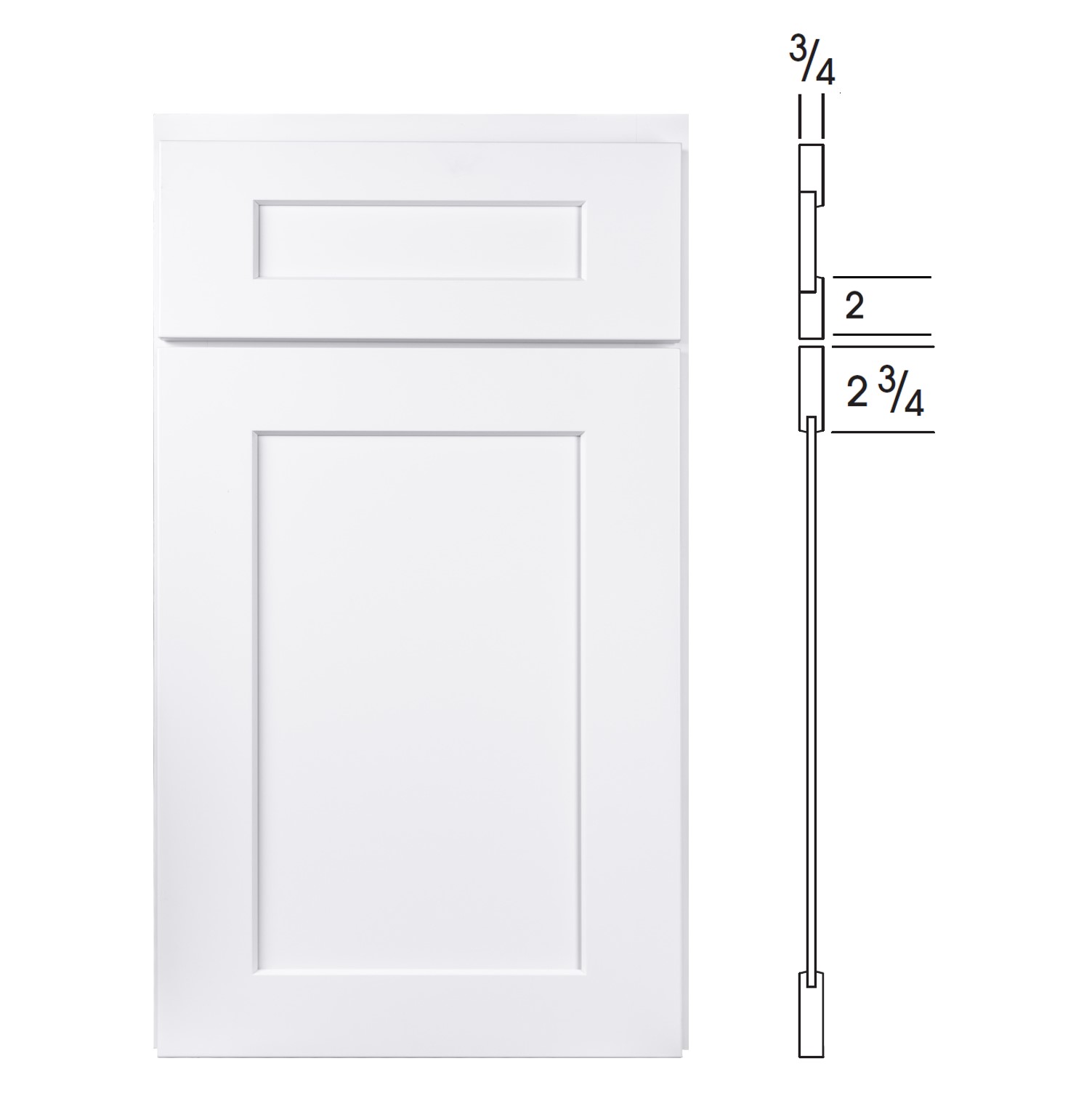 Grove - White Paint | Assembled Kitchen Cabinets | Quick Ship Kitchens