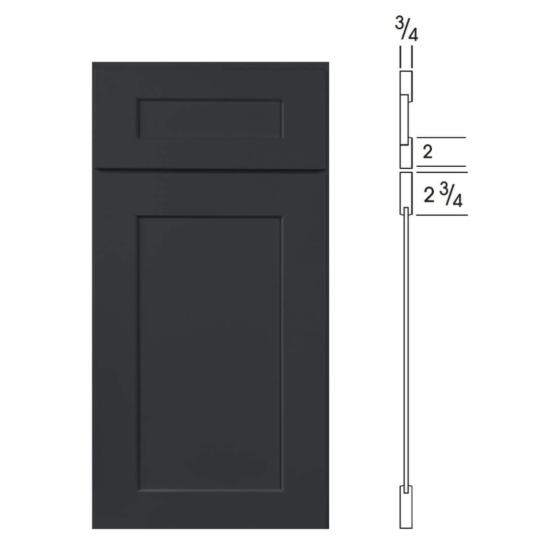 Grove - Midnight Paint | Assembled Kitchen Cabinets | Quick Ship Kitchens