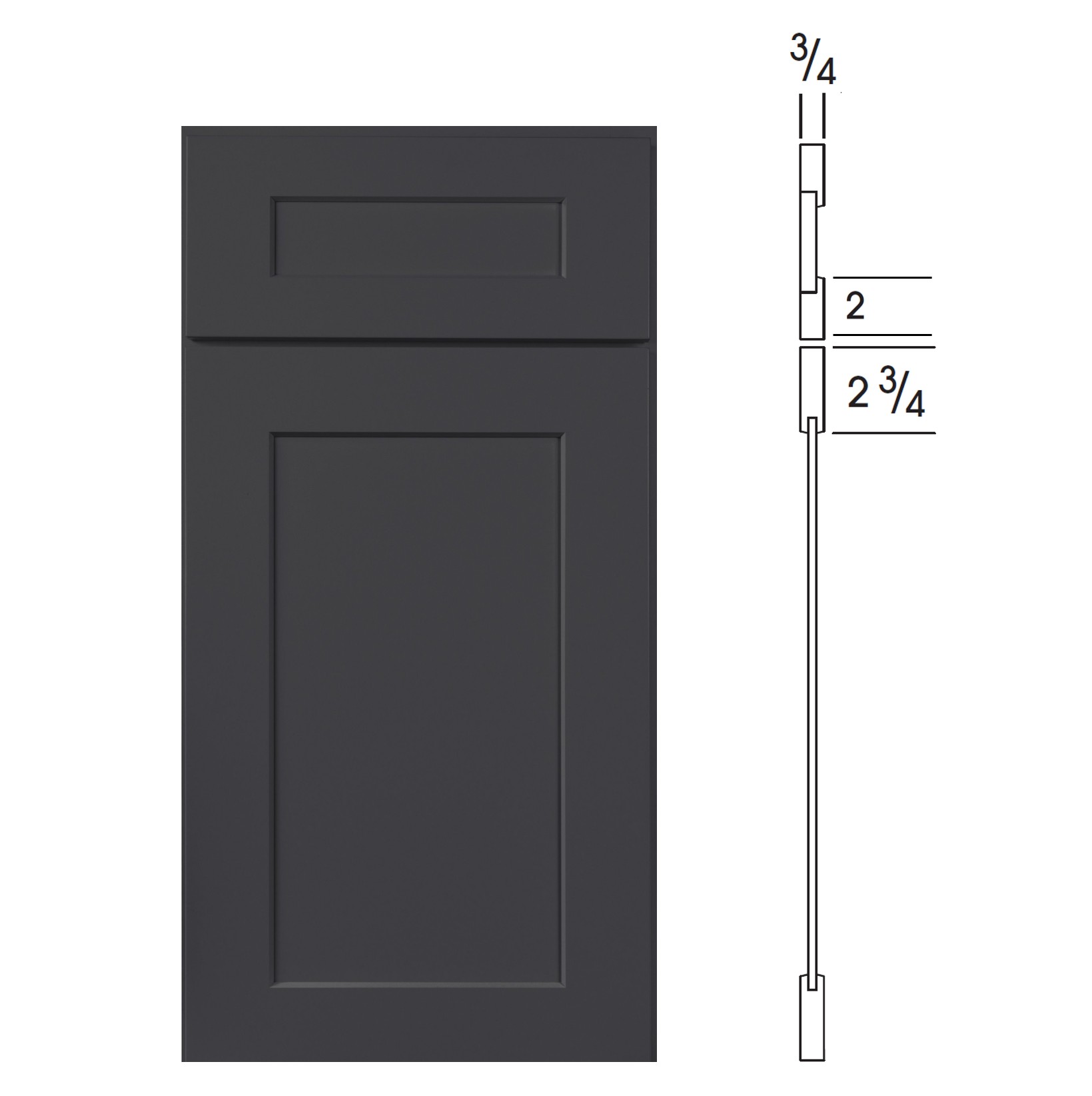 Grove - Silhouette Paint | Assembled Kitchen Cabinets | Quick Ship Kitchens